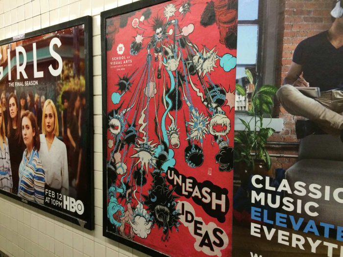 New York subway riders, meet the new SVA poster series - Yuko Shimizu