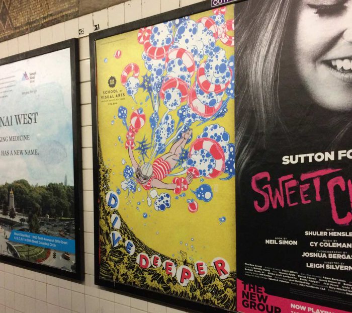 New York subway riders, meet the new SVA poster series - Yuko Shimizu
